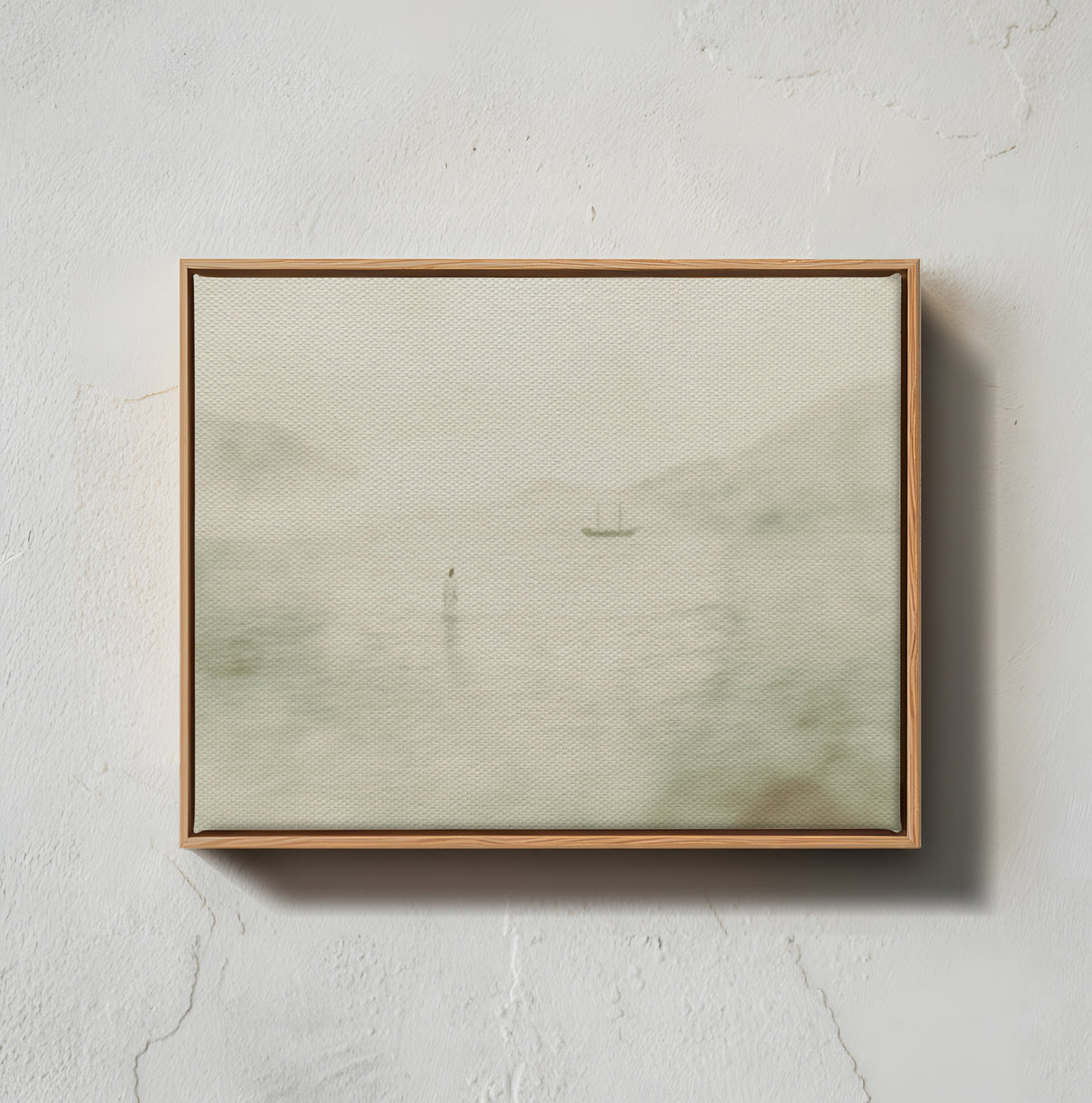 Jesus Walking on Water Vintage - Float Frame Canvas - Religious Art ...
